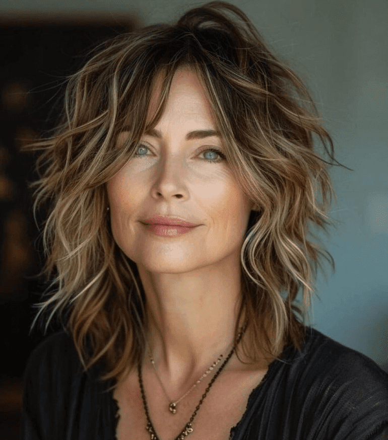 21 Beautiful Medium Shaggy Hairstyles - Inspiring Hairstyles