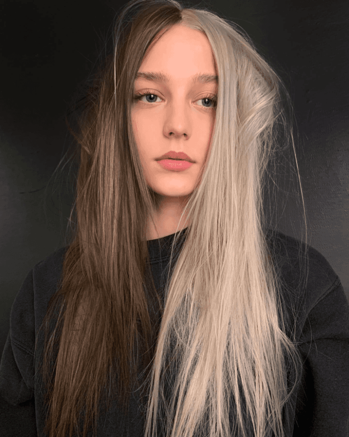 20 Bold Half Blonde, Half Brown Hair Ideas