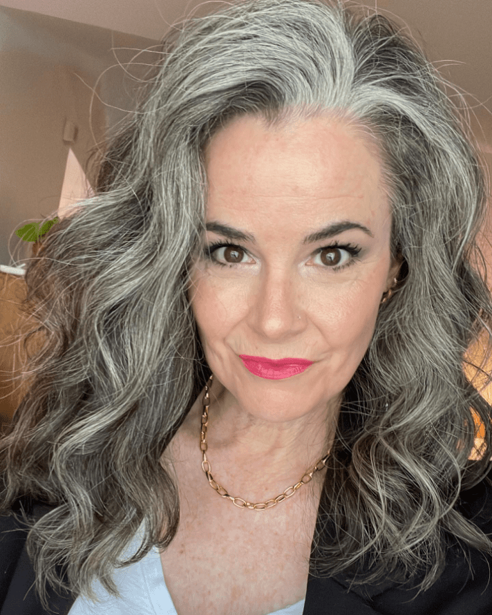 21 Long Gray Hairstyles For Women Over 50