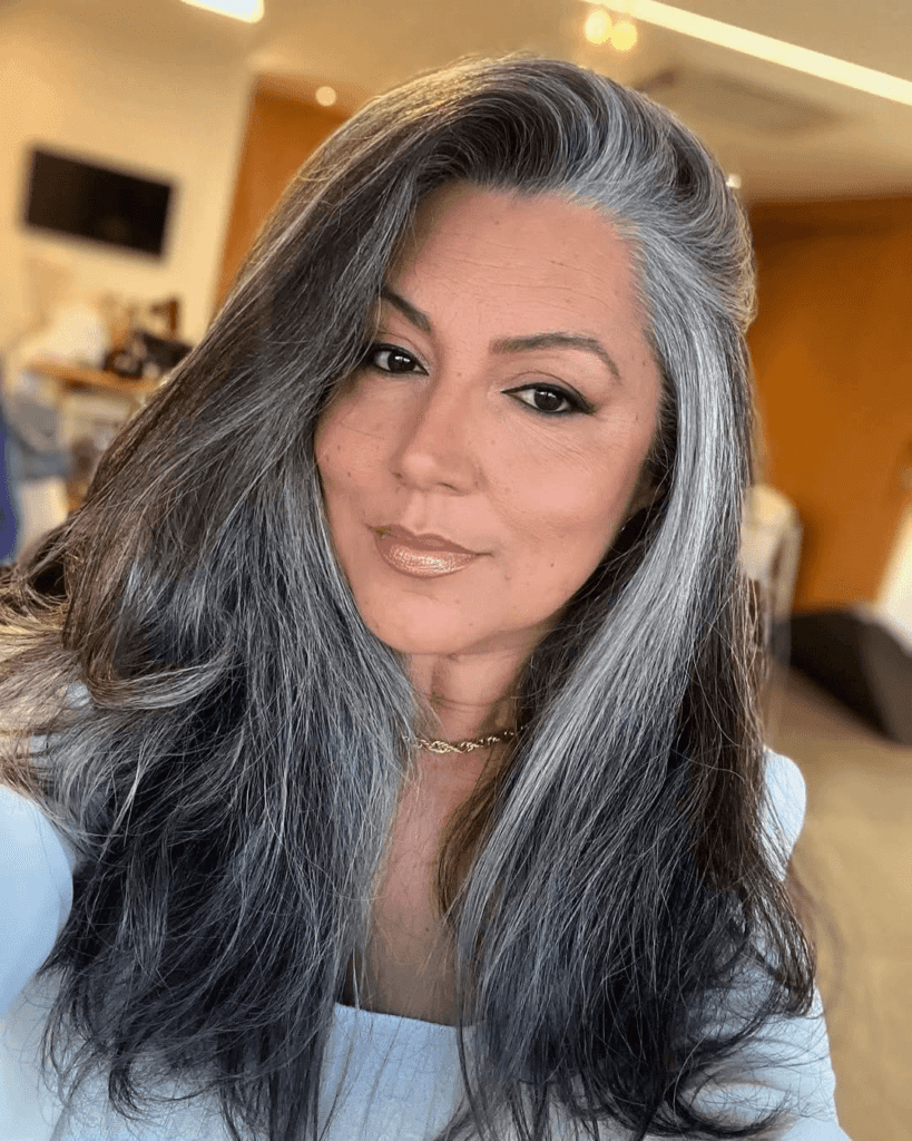 18 Gorgeous Ways To Blend Grey Hair For A Soft, Natural Look