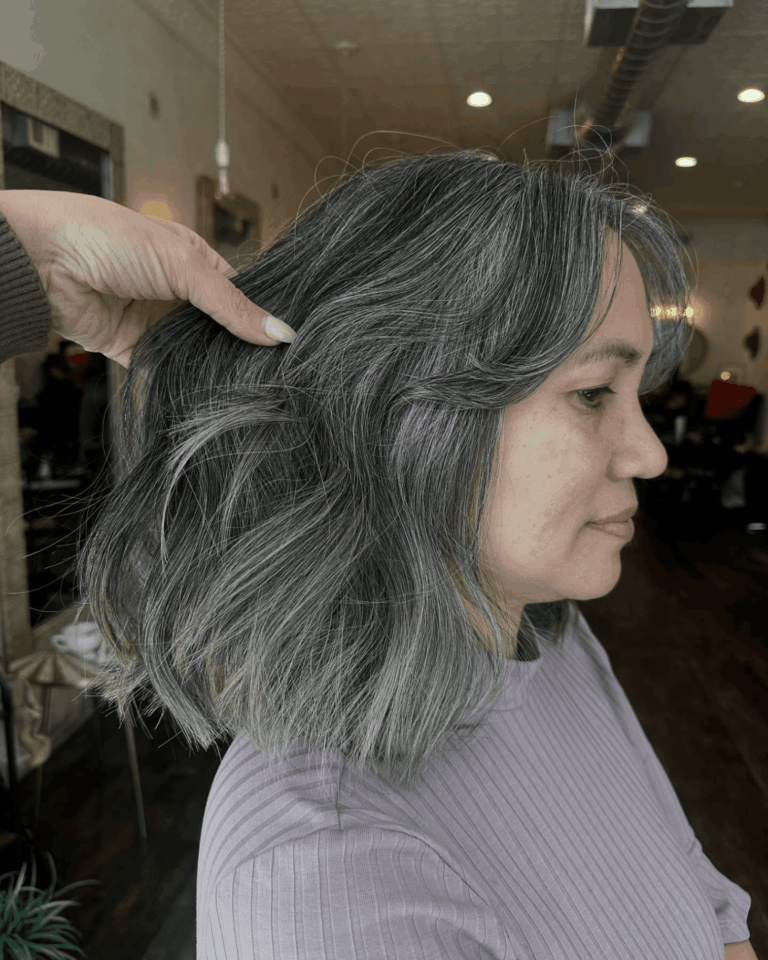 20 Grey Blending Techniques For Dark Hair That Look Natural